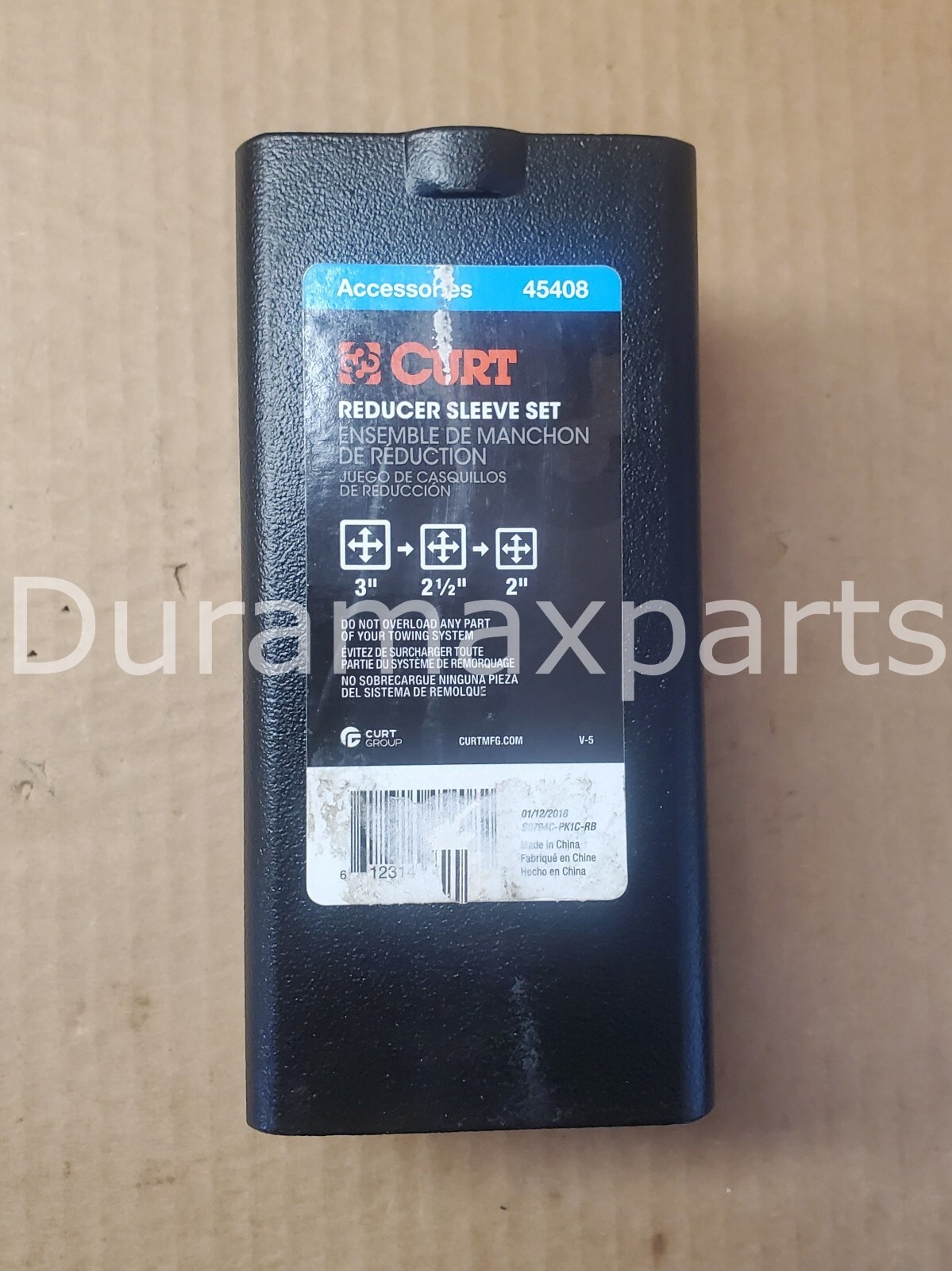 Curt Trailer Hitch Reducer Sleeve (3" to 2-1/2" to 2" Shanks) – Duramax ...
